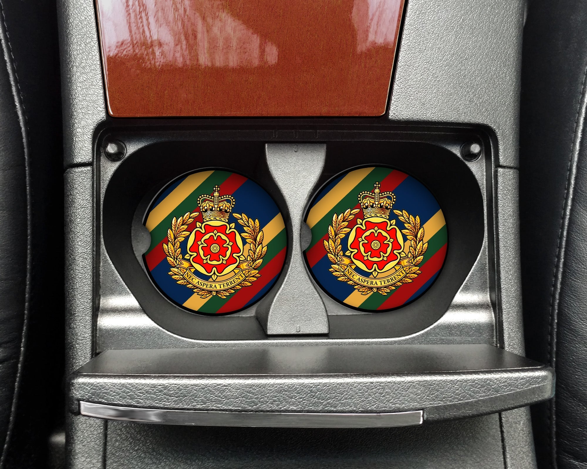 Duke of Lancaster Regiment - Car Coaster – The Crafty Black Dog