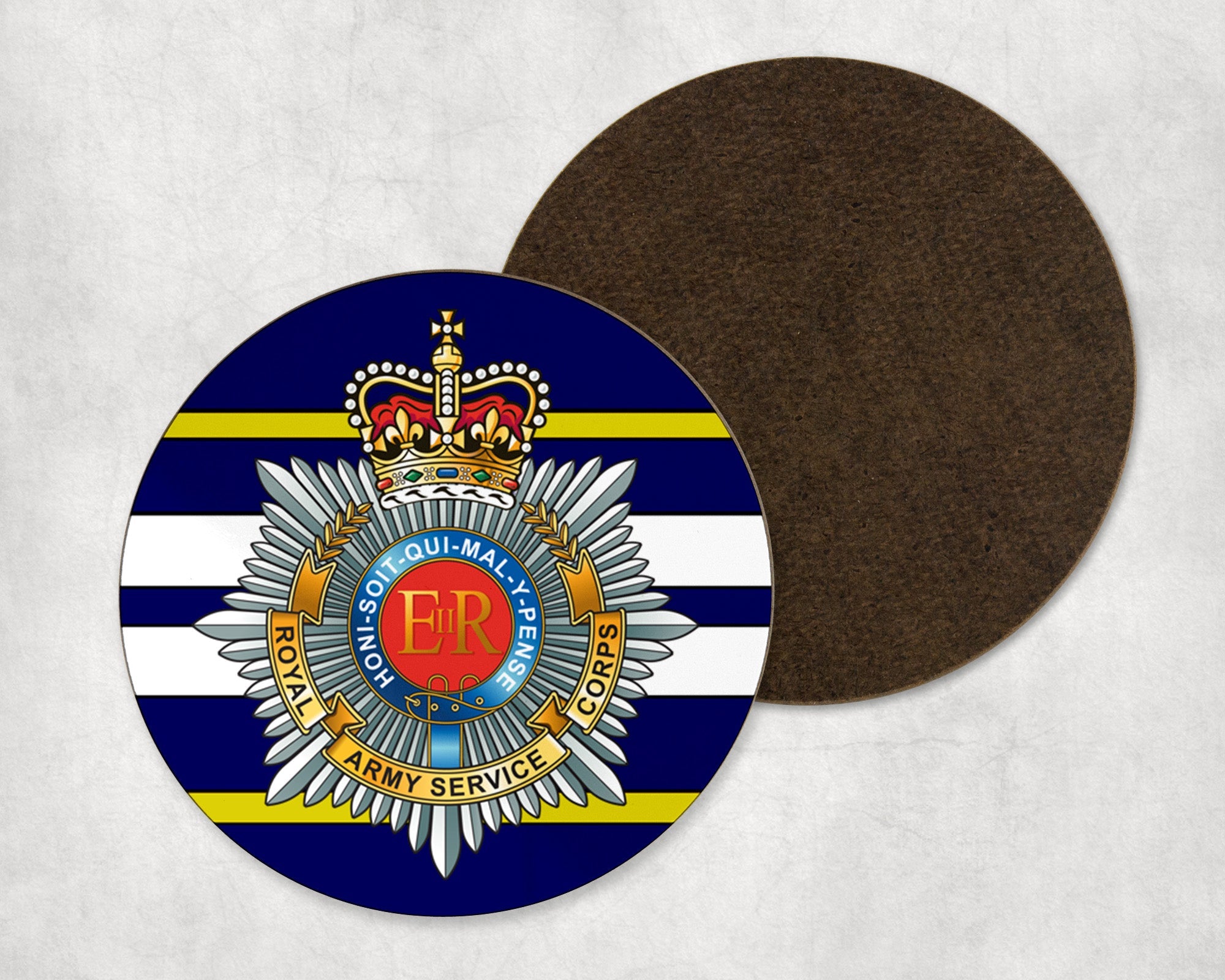 Royal Army Service Corps - Round Coaster Set – The Crafty Black Dog