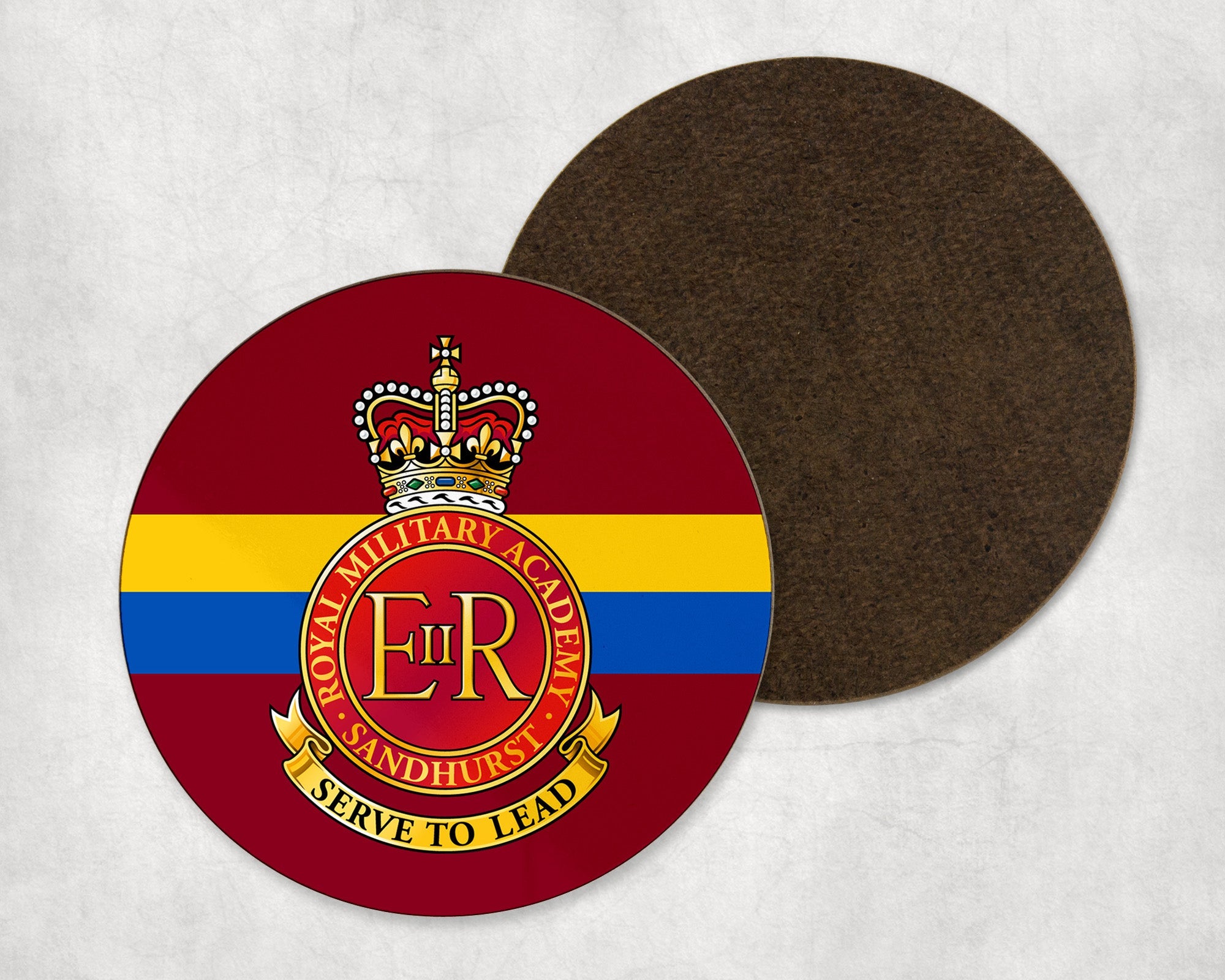 Royal Military Academy Sandhurst - Round Coaster Set – The Crafty Black Dog