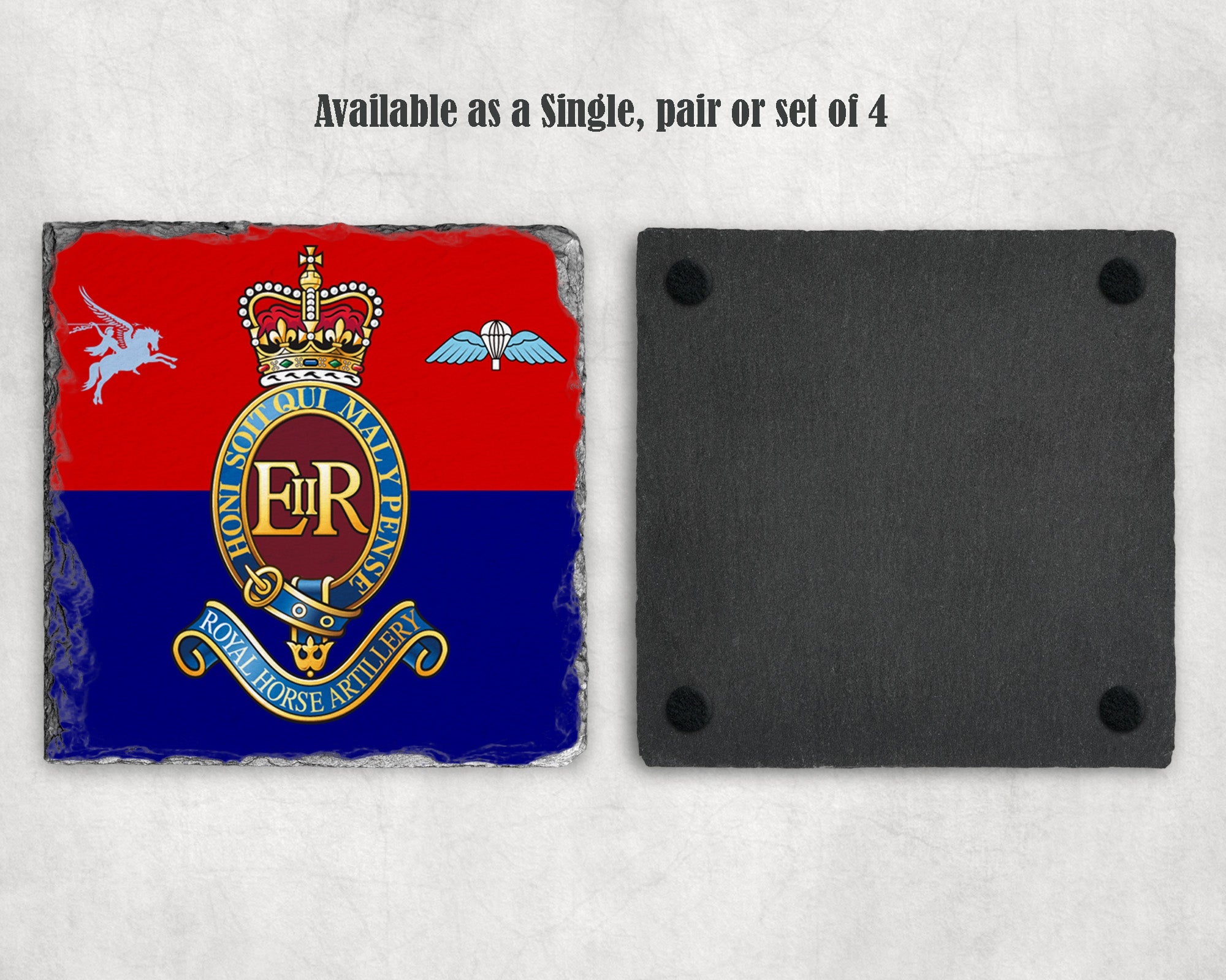 7 Para Royal Horse Artillery - Slate Coaster – The Crafty Black Dog