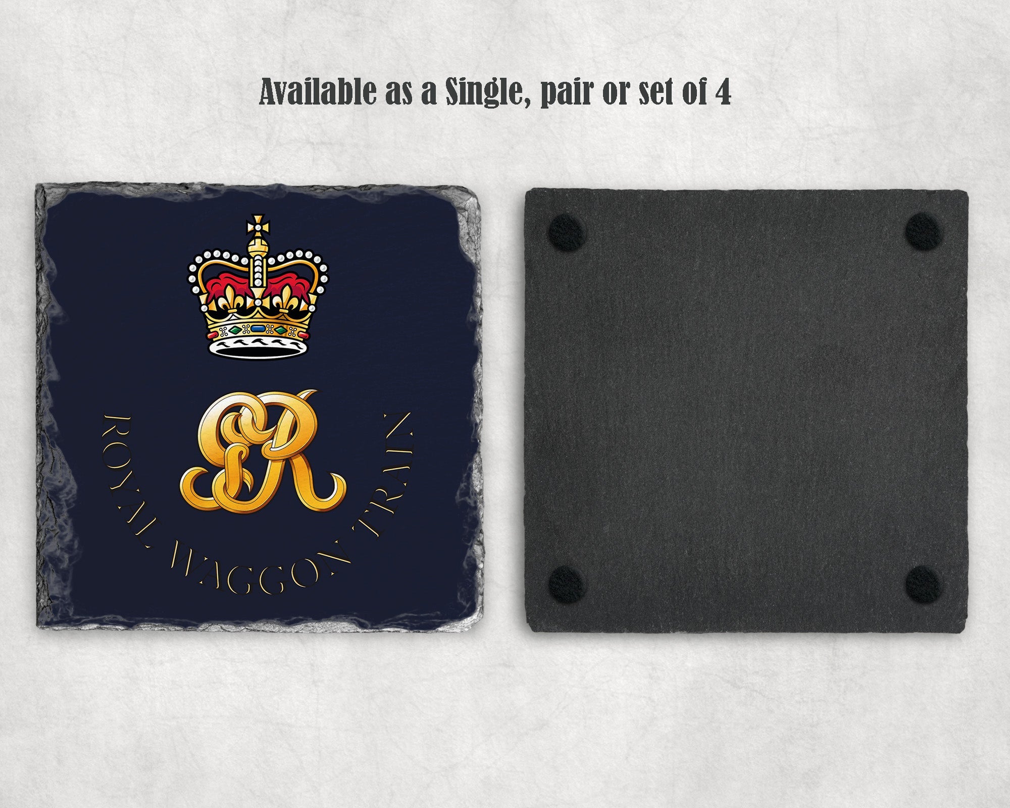 Royal Waggon Train - Slate Coaster – The Crafty Black Dog