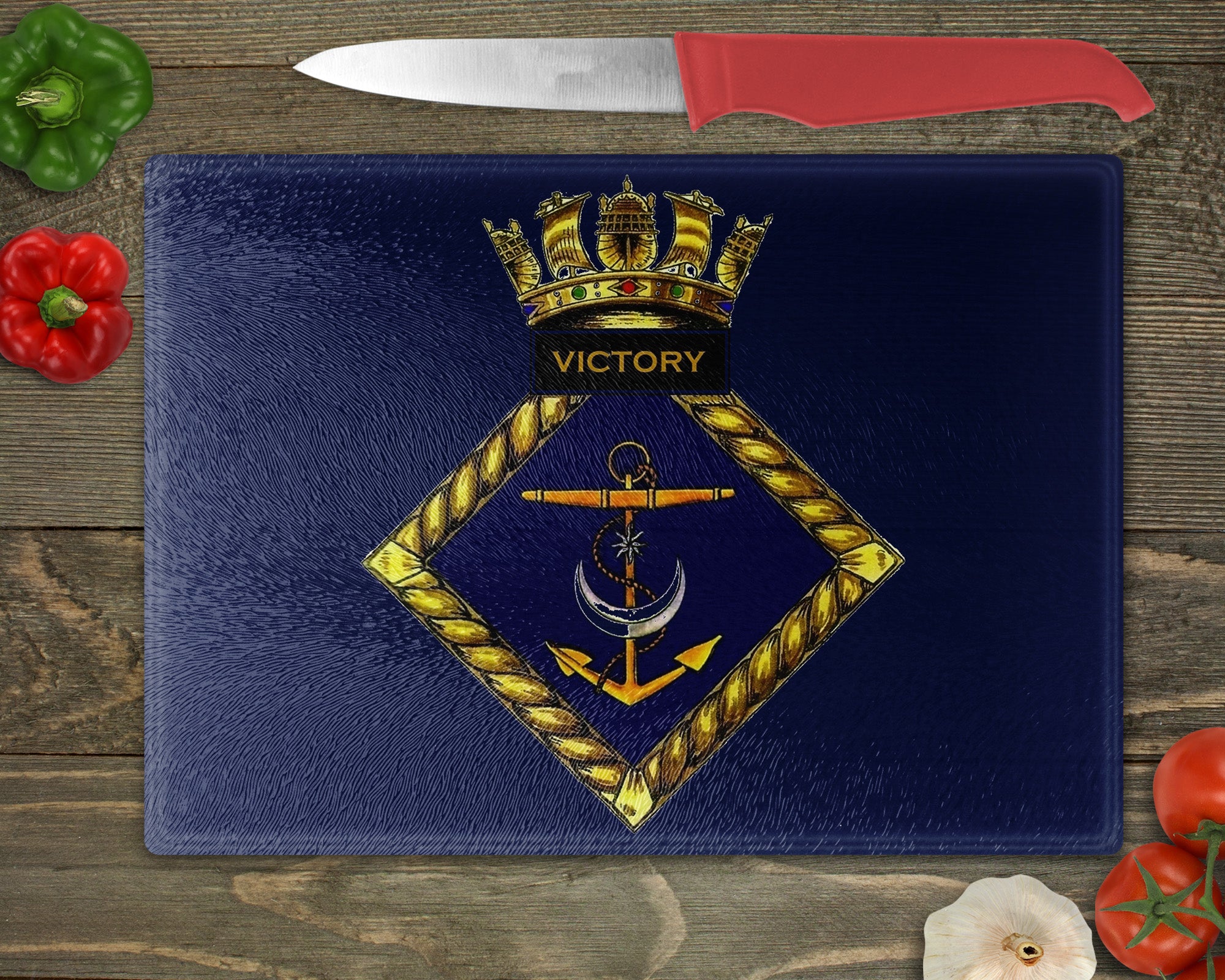 HMS Victory - Cutting Board – The Crafty Black Dog