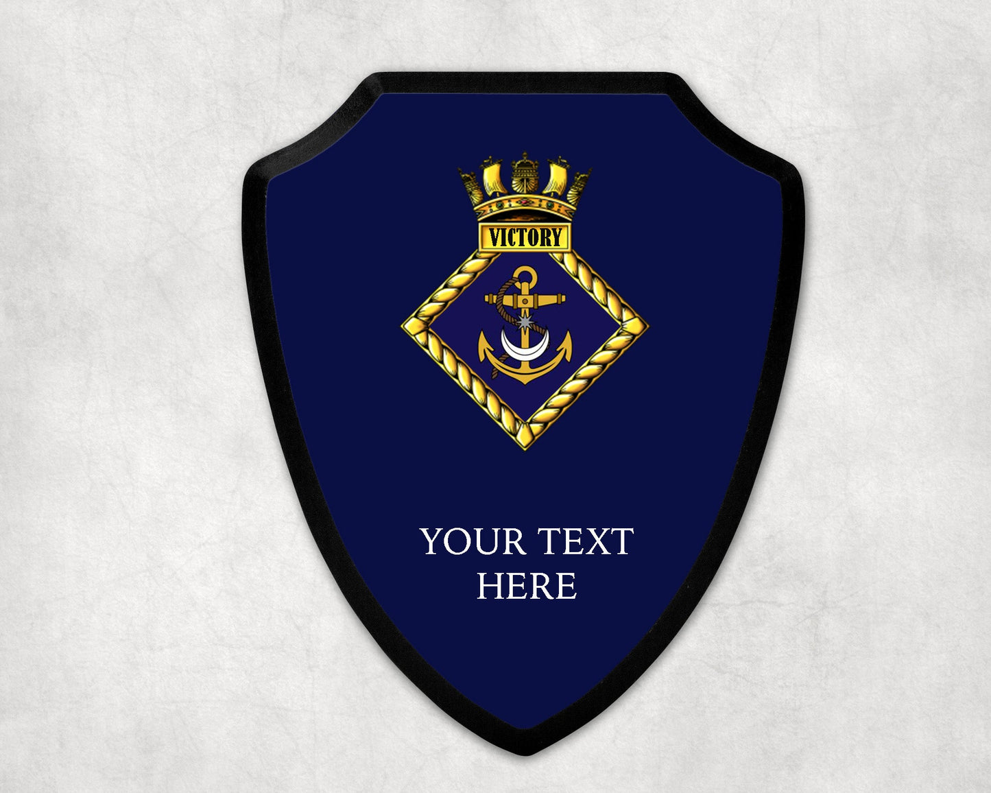 HMS Victory - Royal Navy Printed Wall Shield – The Crafty Black Dog