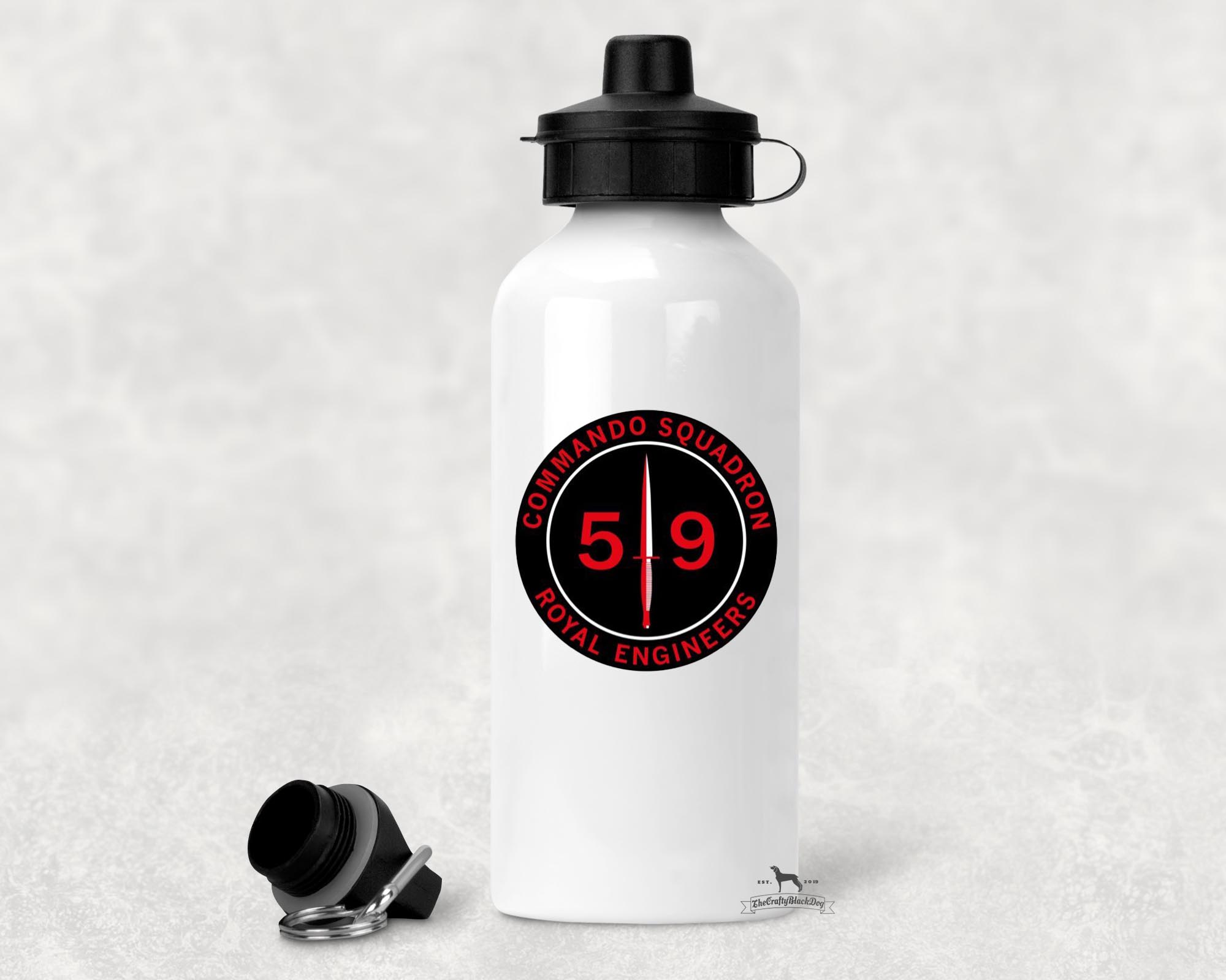 59 Commando RE - Aluminium Water Bottle – The Crafty Black Dog