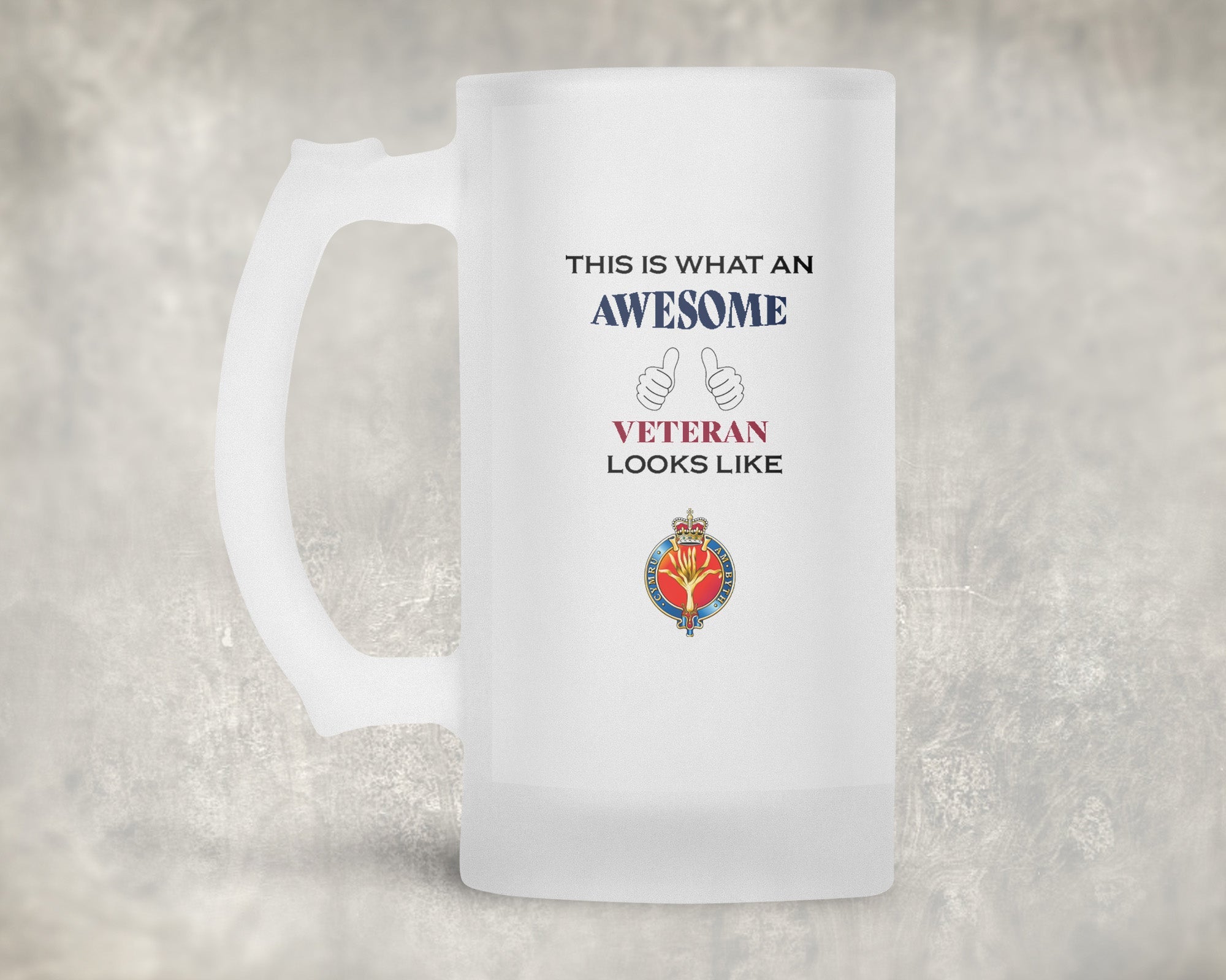 Welsh Guards Cypher - Veteran - Frosted Stein – The Crafty Black Dog
