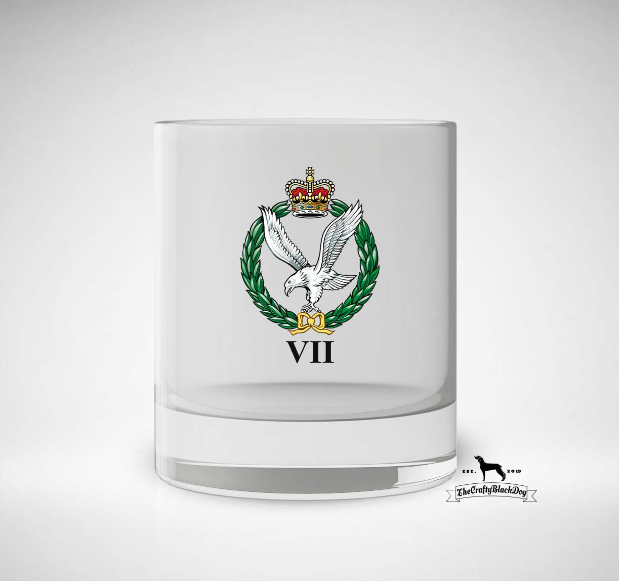 Army Air Corps - 7 Regiment - Whiskey/Spirit Glass – The Crafty Black Dog