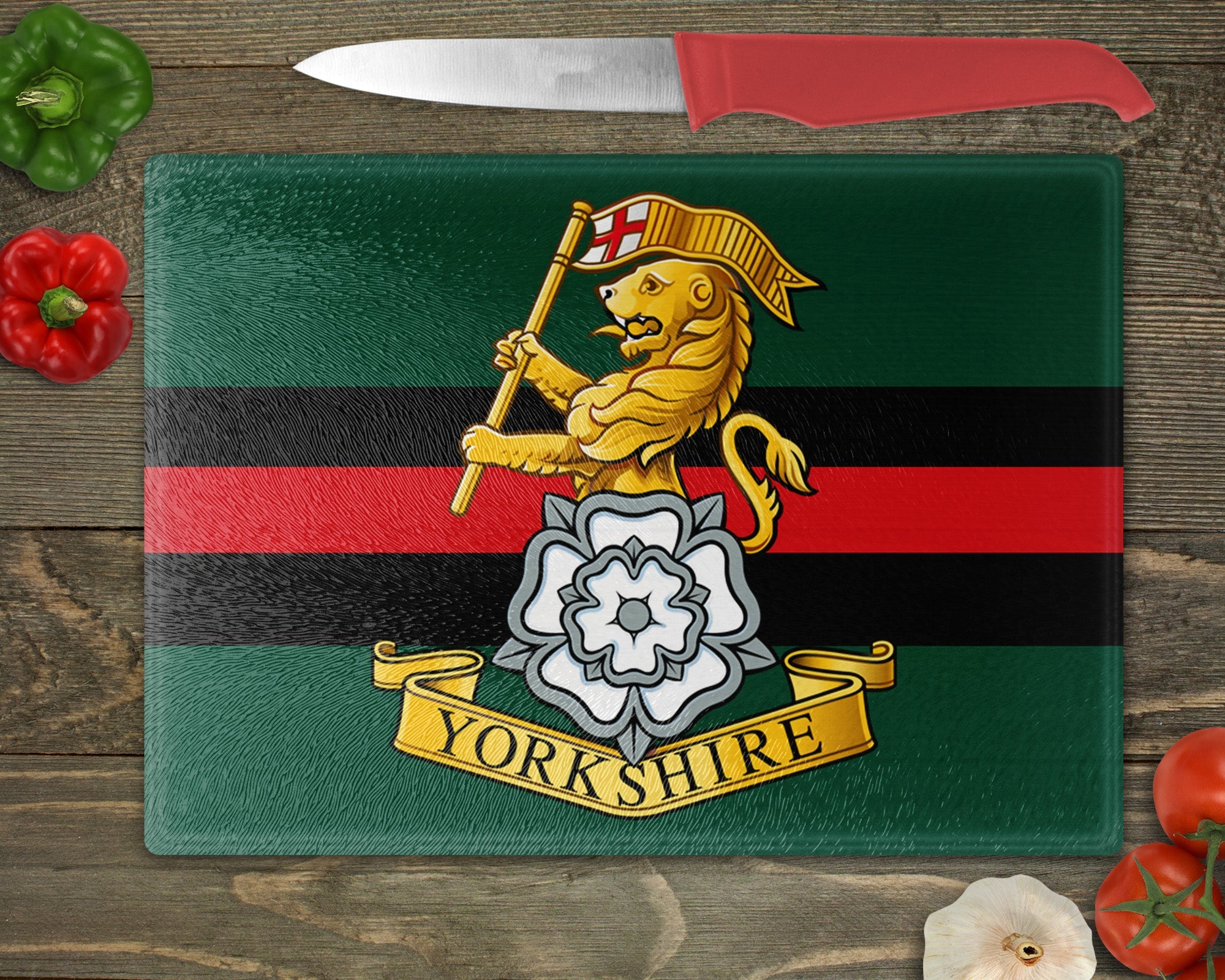 Royal Yorkshire Regiment - Cutting Board – The Crafty Black Dog
