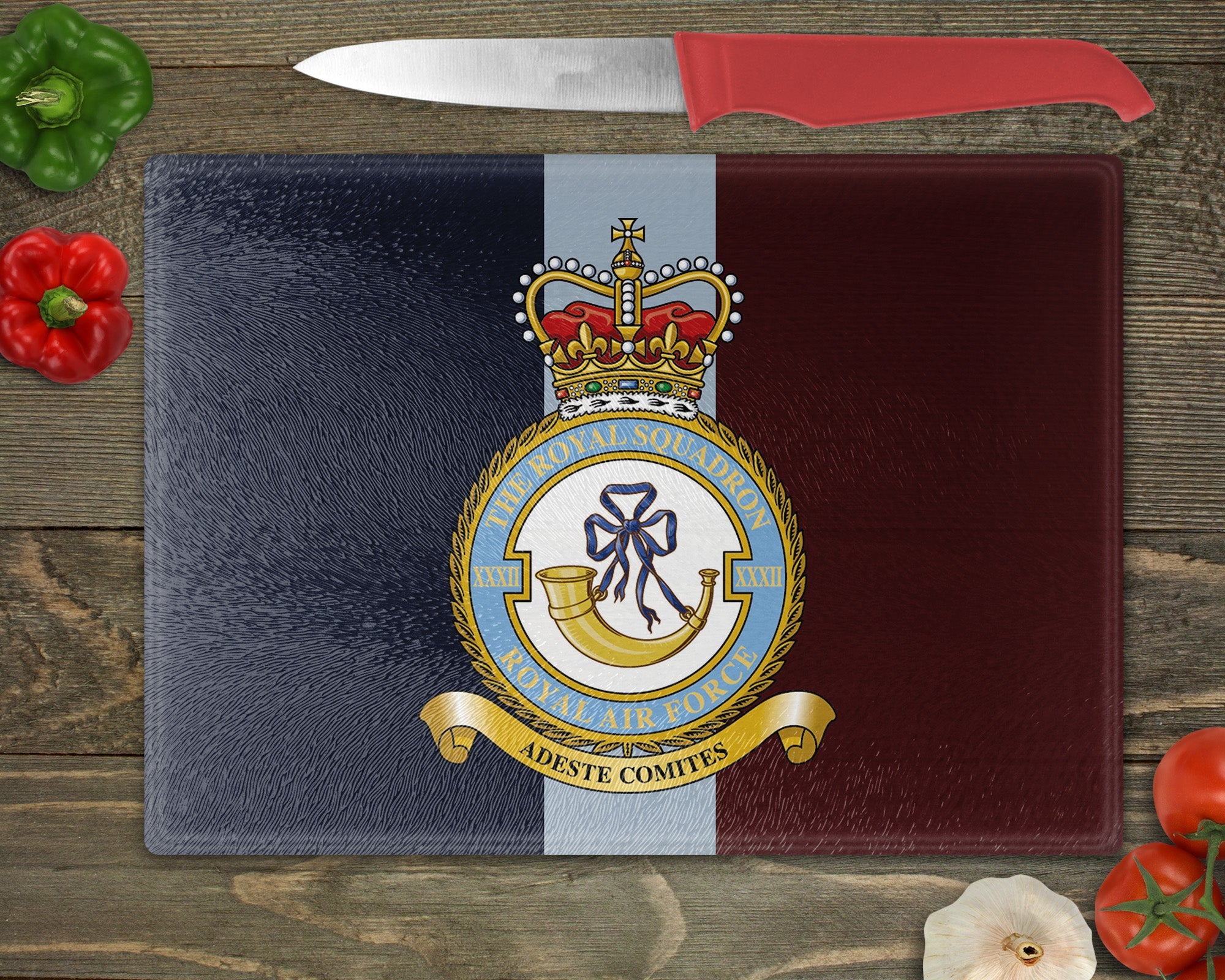 32 The Royal Squadron RAF - Cutting Board – The Crafty Black Dog