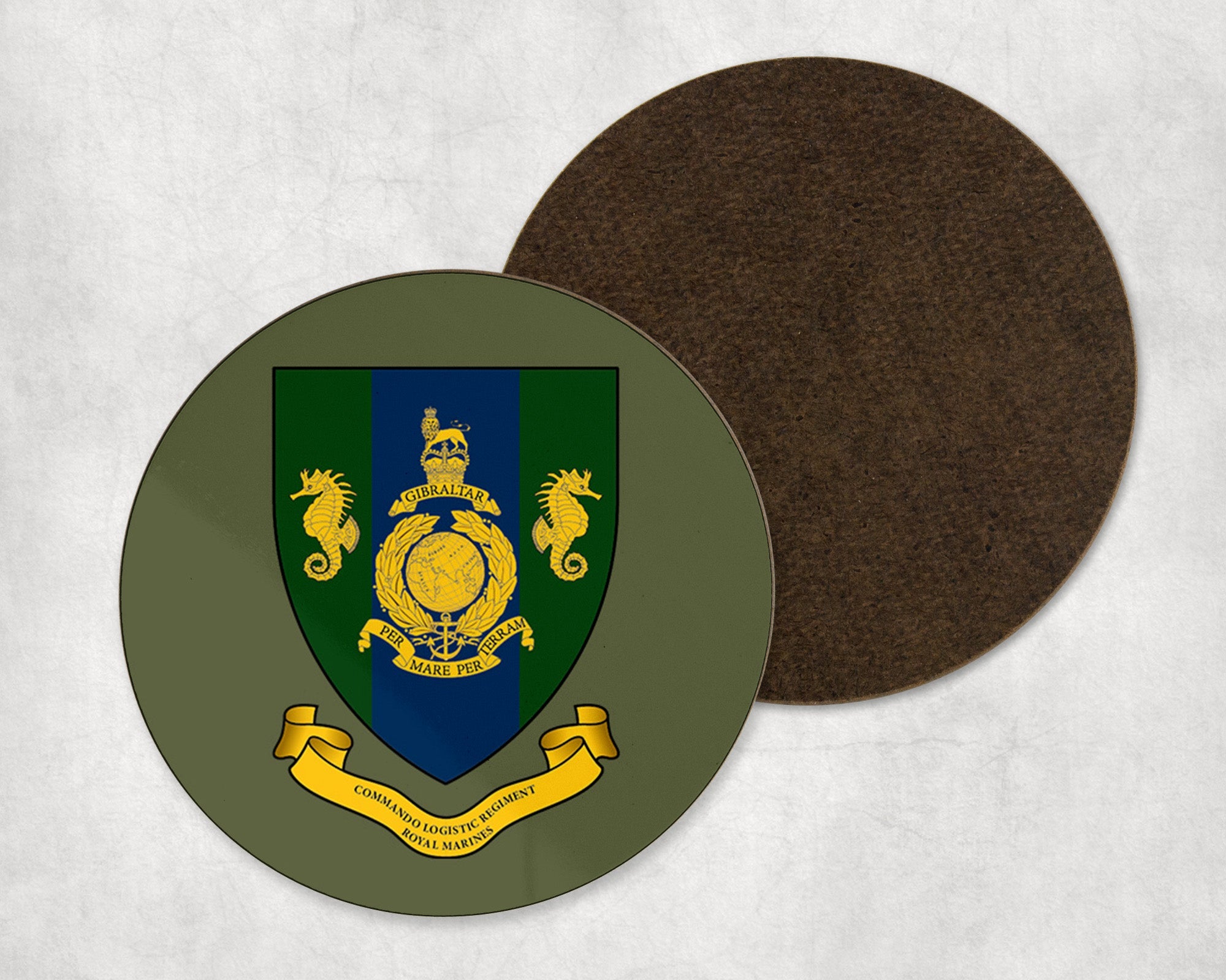 Commando Logistics Regiment - Round Coaster – The Crafty Black Dog
