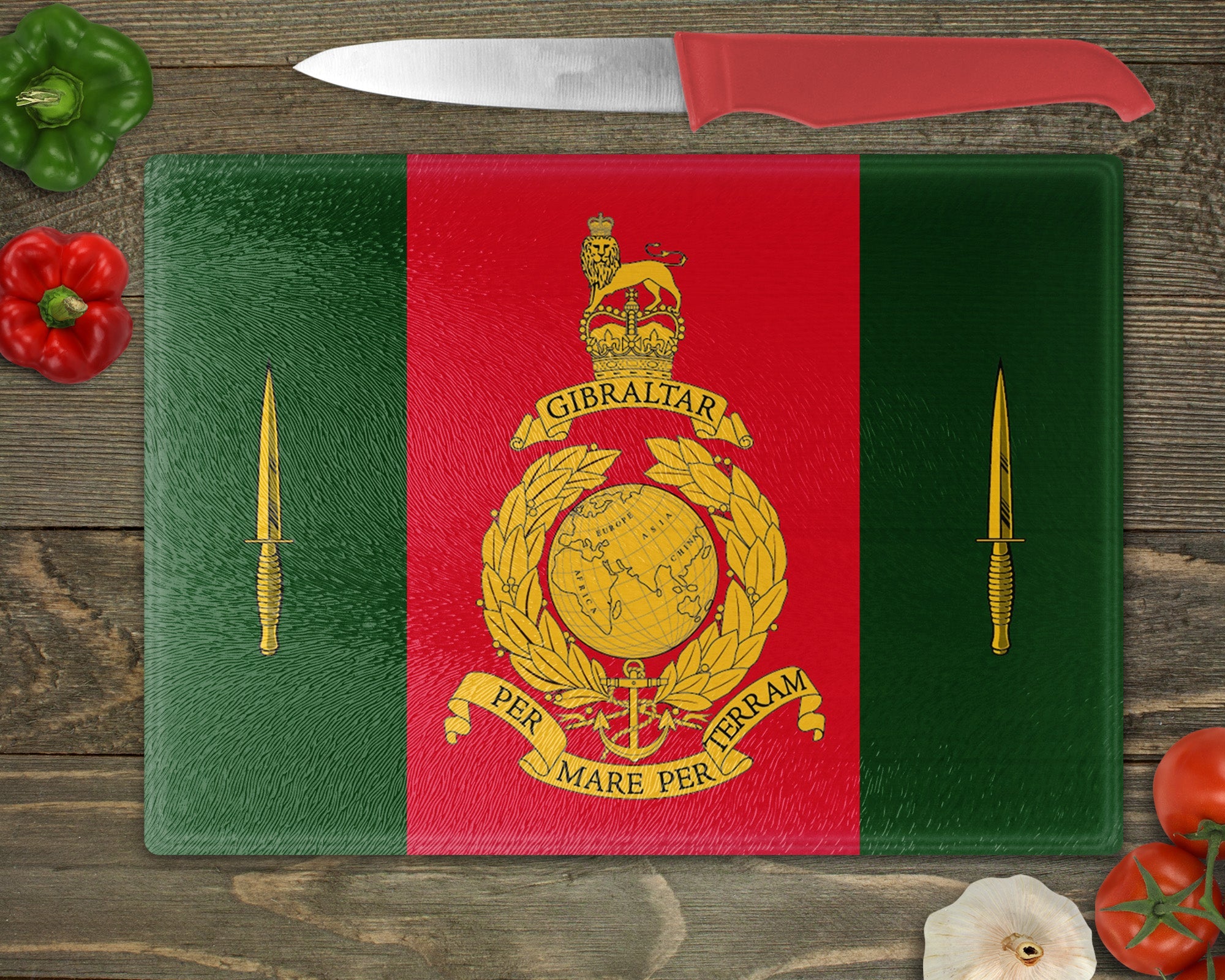Royal Marines Chopping Board – The Crafty Black Dog