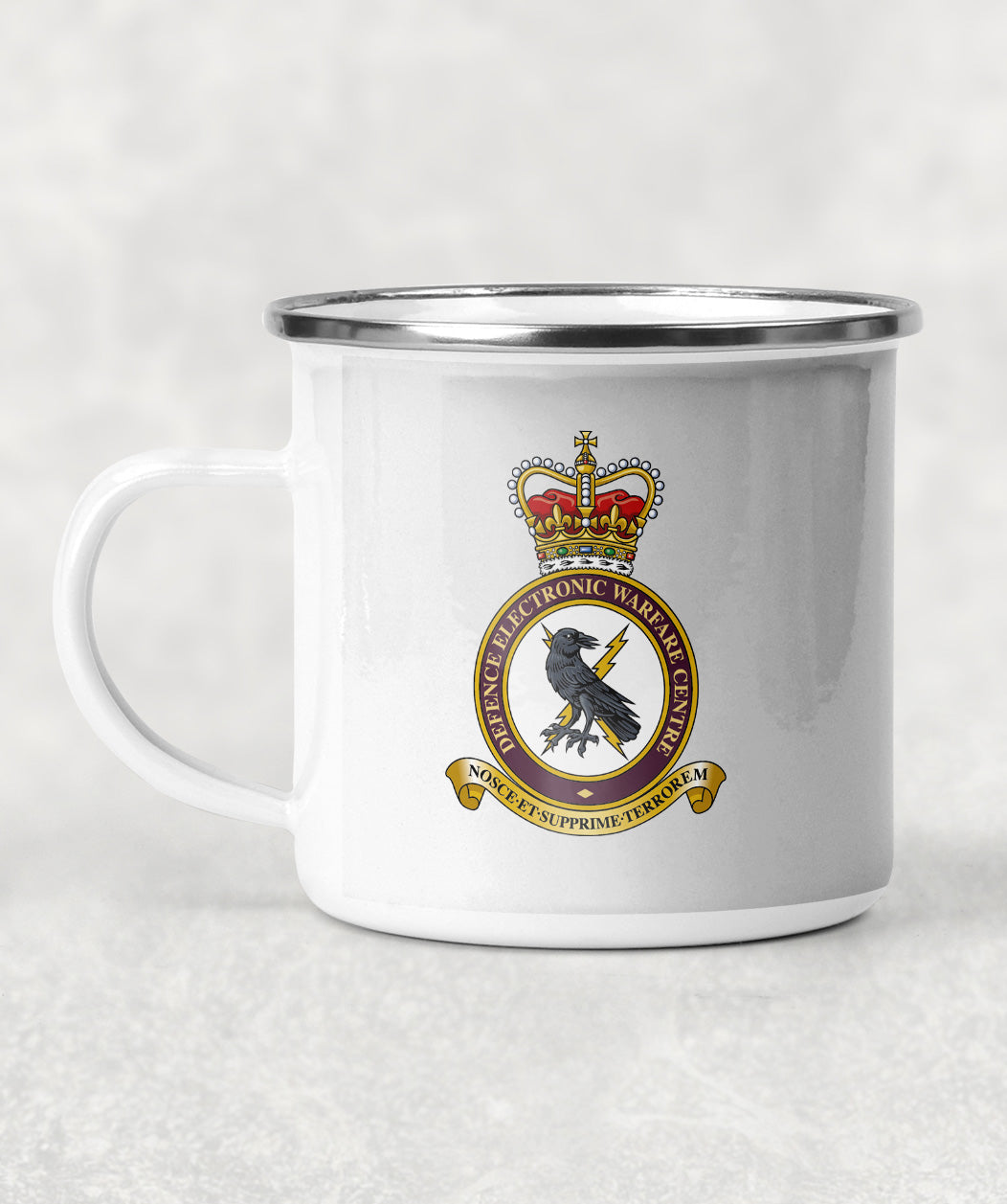 RAF Defence Electronic Warfare Centre - Enamel Mug – The Crafty Black Dog