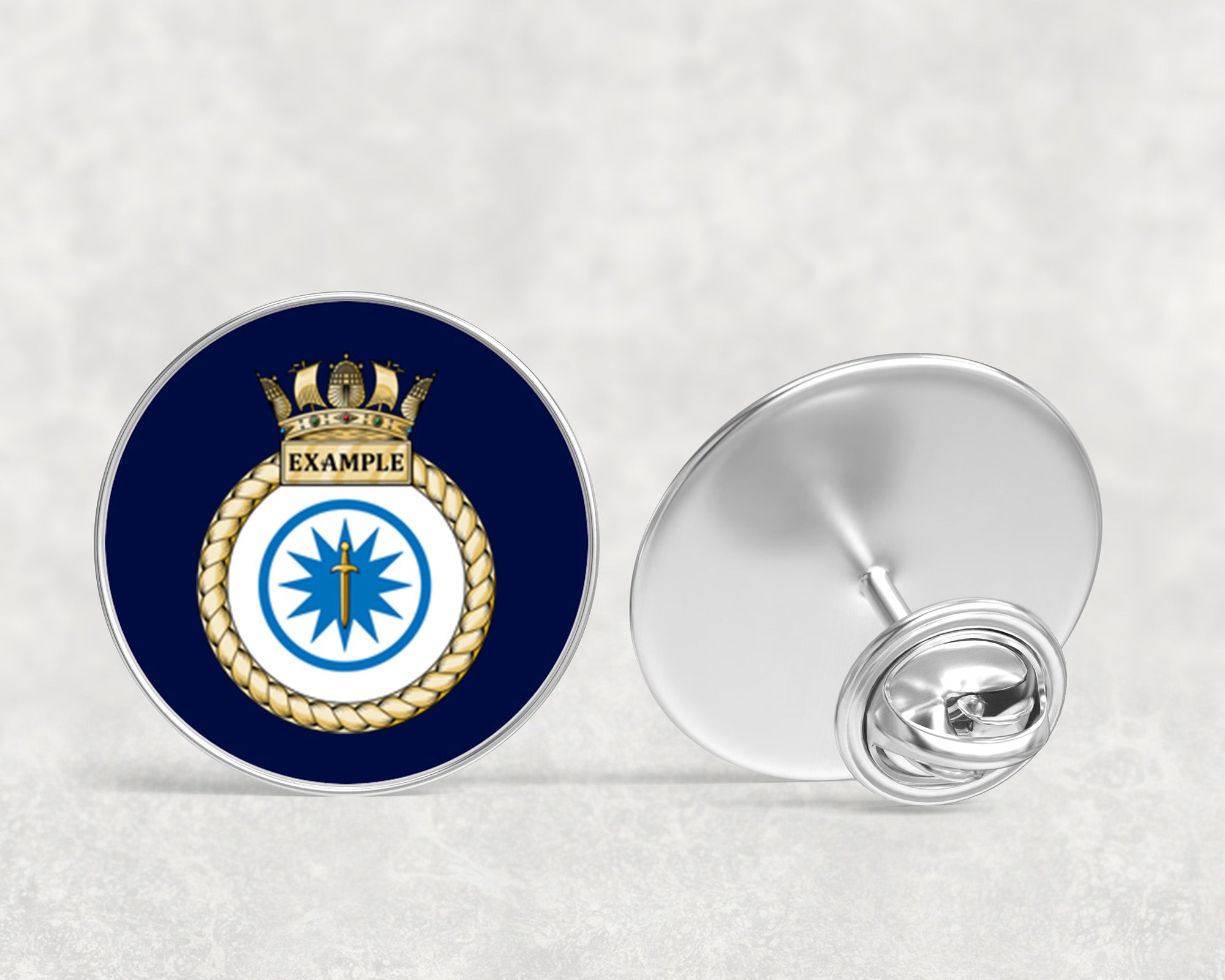 HMS Example - Lapel Pin – The Crafty Black Dog