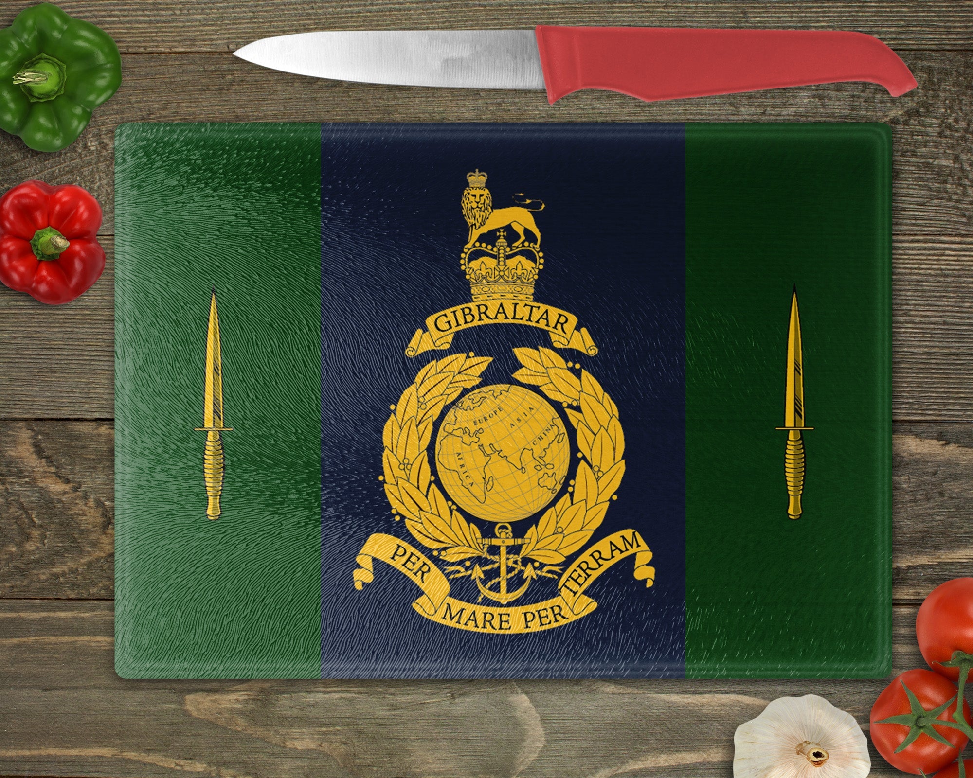 Royal Marines Chopping Board – The Crafty Black Dog