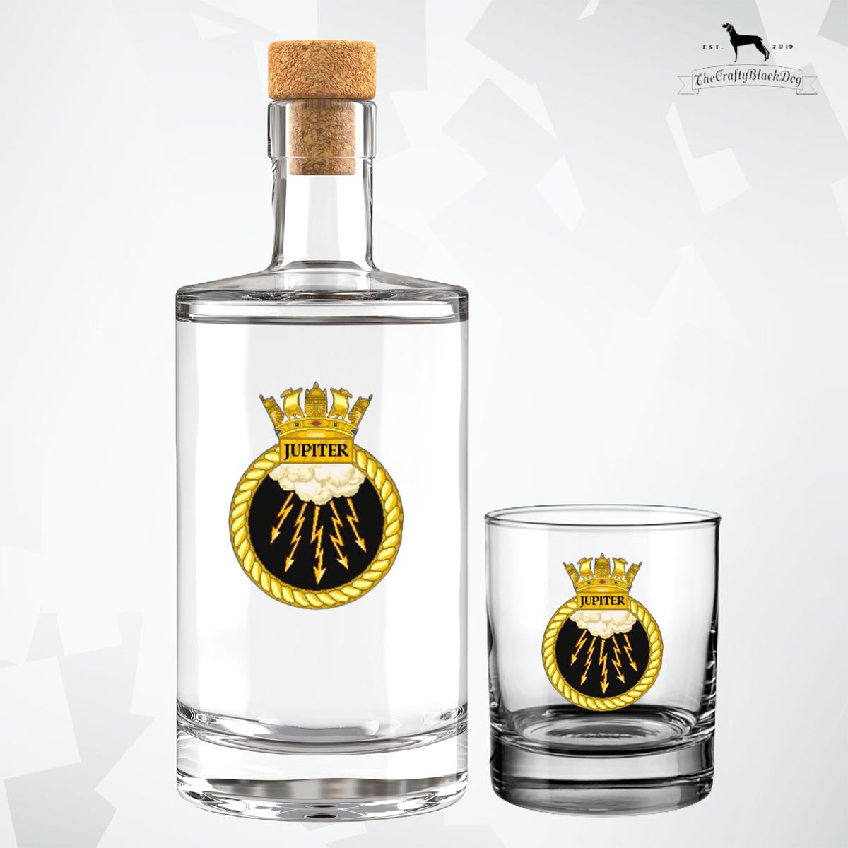 HMS Jupiter - Fill Your Own Spirit Bottle – The Crafty Black Dog