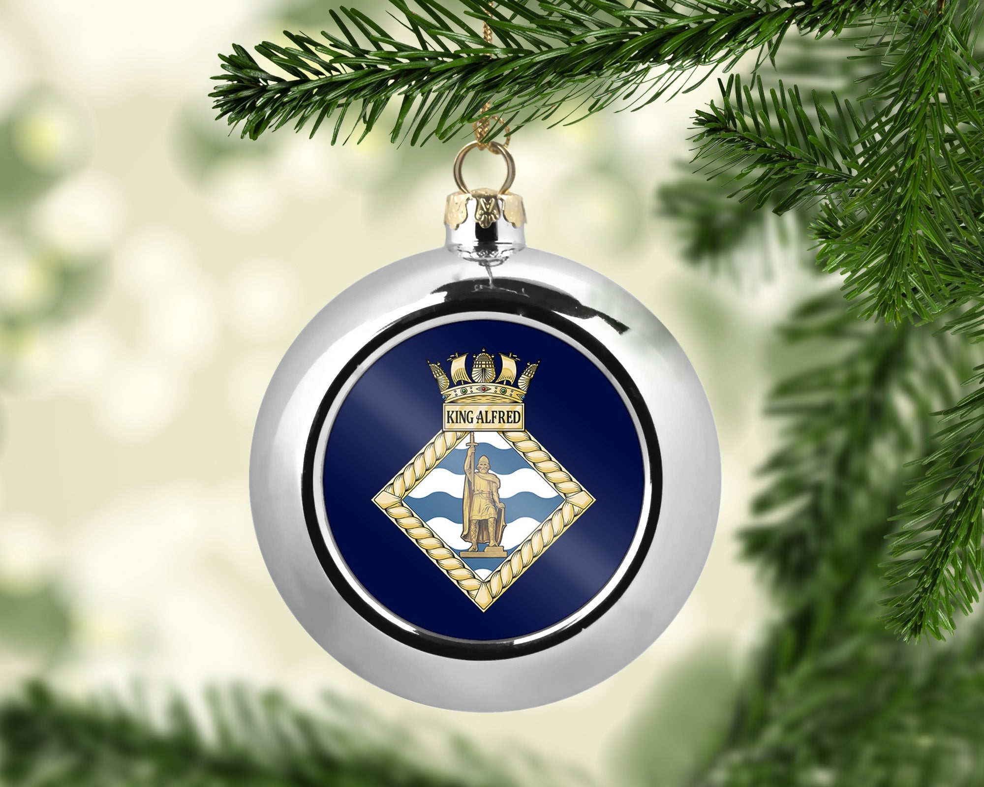 HMS King Alfred - Bauble – The Crafty Black Dog