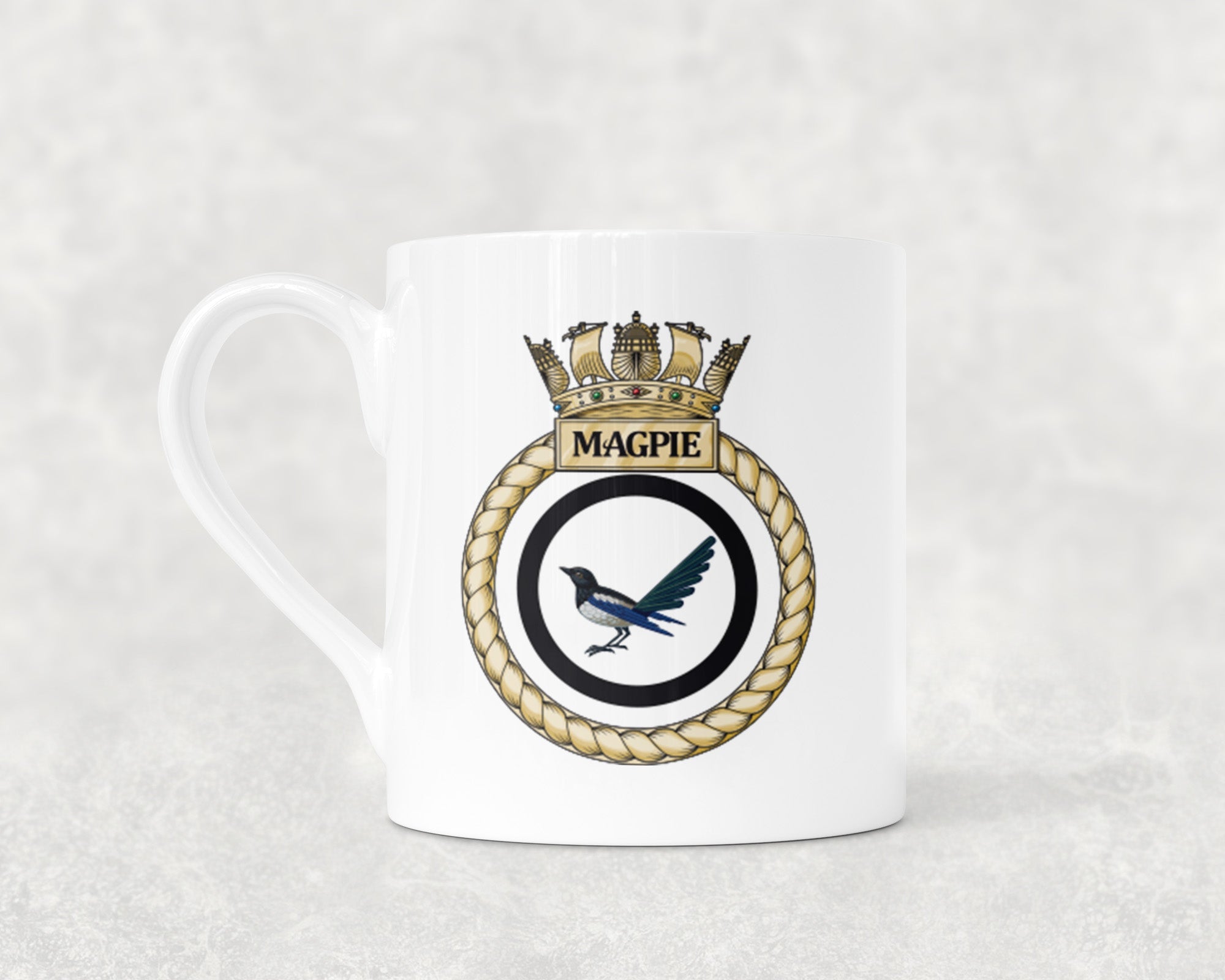 HMS Magpie - Bone China Mug – The Crafty Black Dog