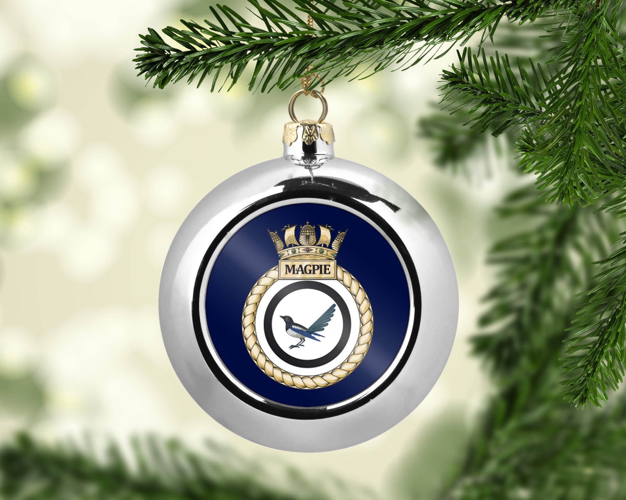 HMS Magpie - Bauble – The Crafty Black Dog