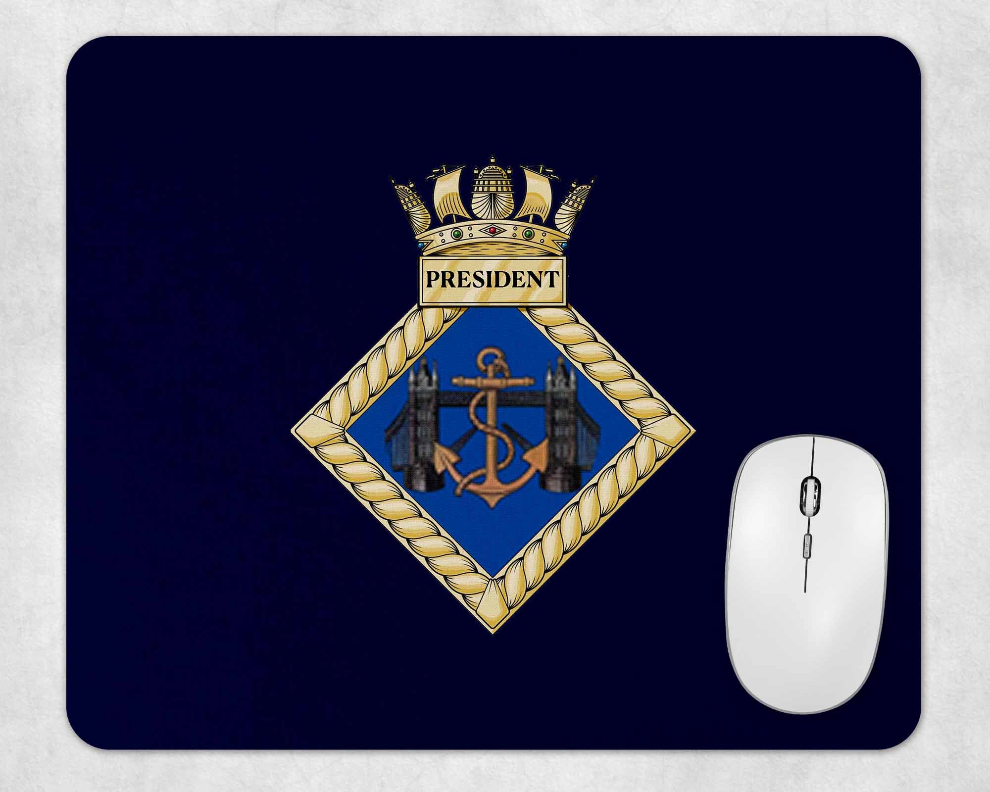 HMS President - Mouse Mat – The Crafty Black Dog