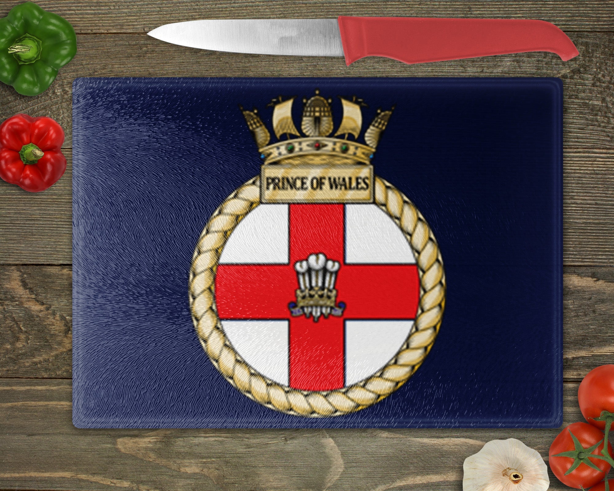 HMS Prince of Wales - Cutting Board – The Crafty Black Dog