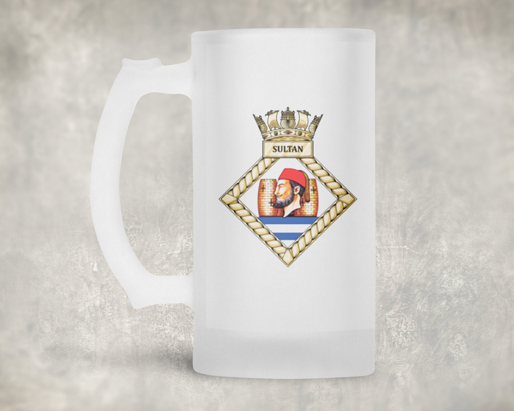 HMS Sultan - Frosted Stein/Tankard/Beer Mug - Frosted Stein/Tankard/Be ...