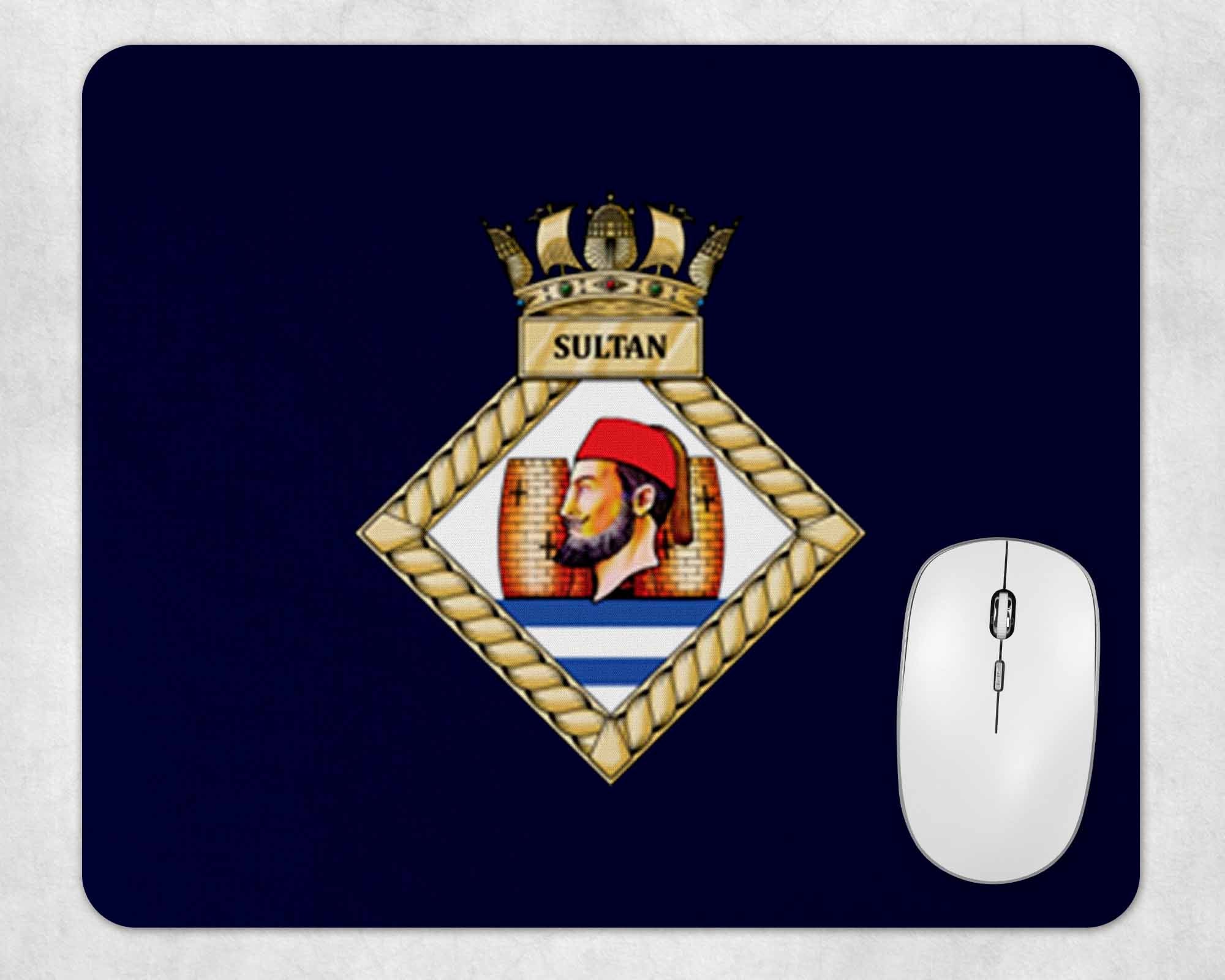 HMS Sultan - Mouse Mat – The Crafty Black Dog