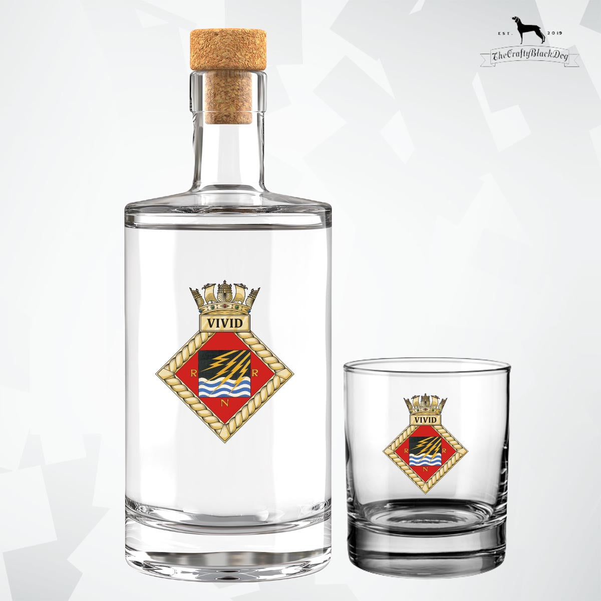 HMS Vivid - Fill Your Own Spirit Bottle – The Crafty Black Dog