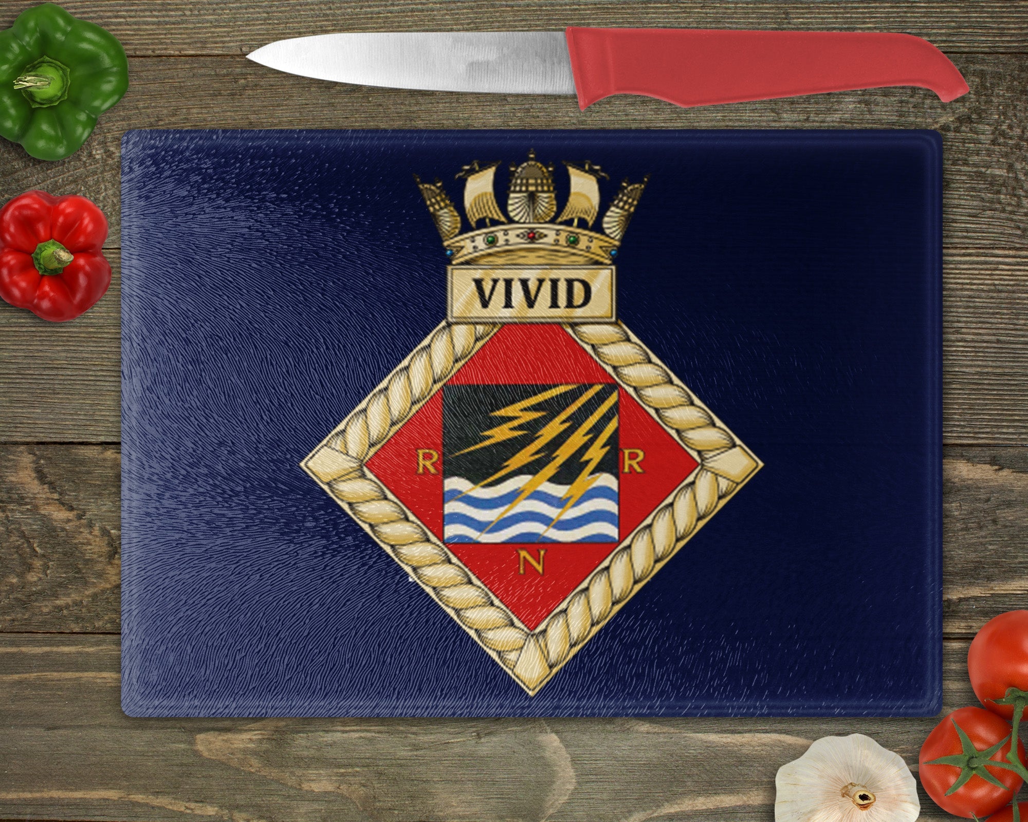 HMS Vivid - Cutting Board – The Crafty Black Dog